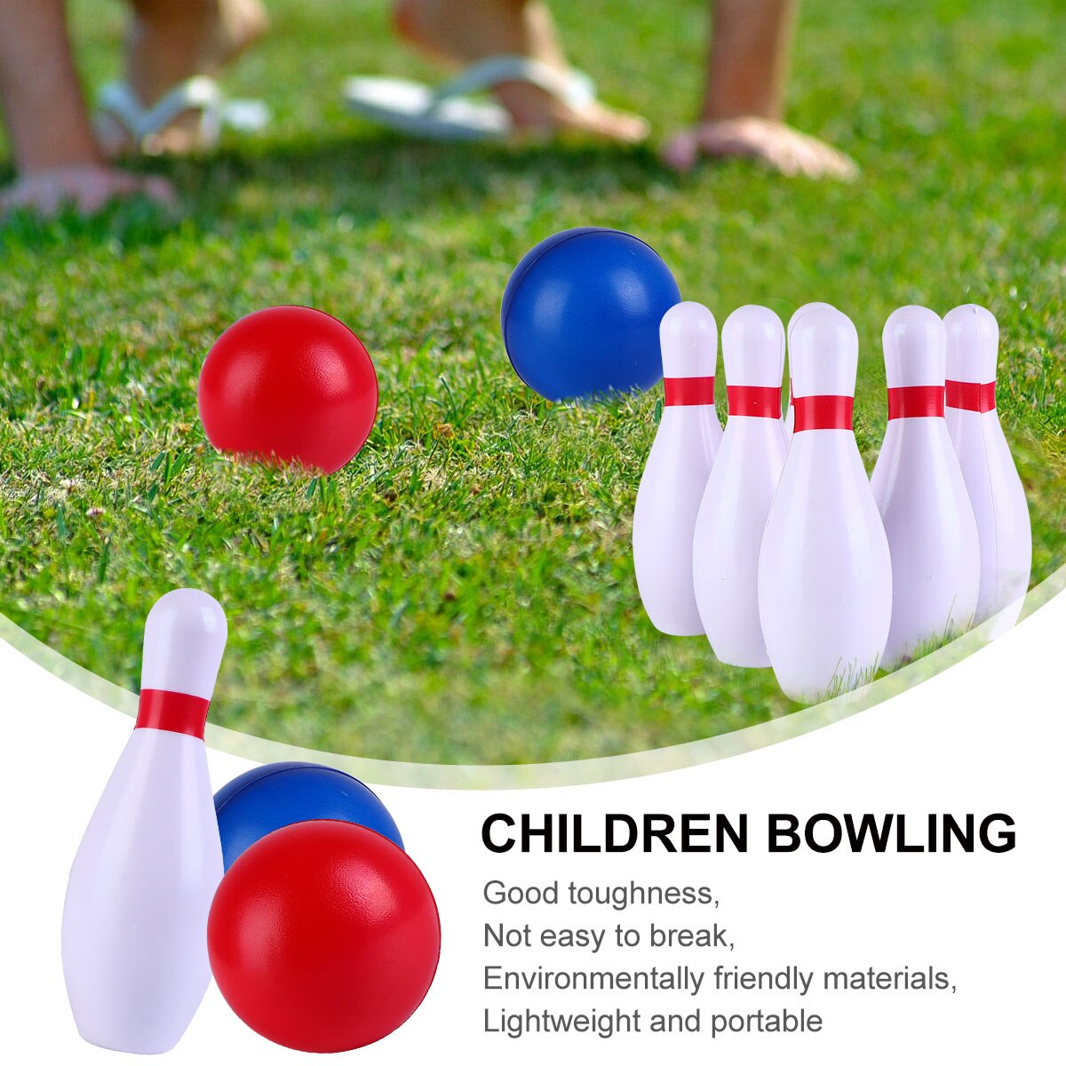 1 Set Colorful Bowling Ball Kit Indoor Outdoor Spo... – Grandado