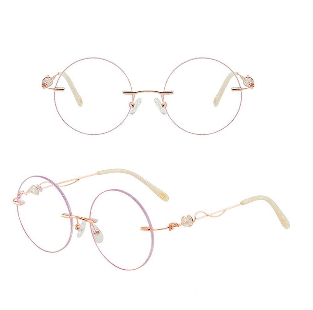 Women Crystal Anti Blu Ray Ultralight Oversized Ri... – Grandado