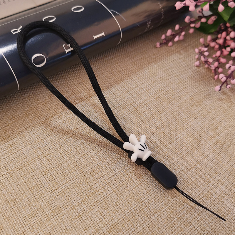 Zwart Touw Eenvoudige Lanyard Mobiele Telefoon Cam... – Grandado Zwart Touw Eenvoudige Lanyard Mobiele Telefoon Cam... – Grandado