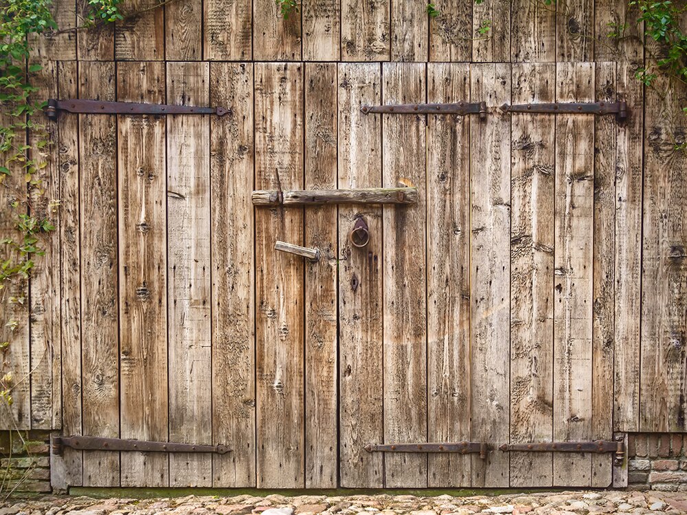 HUAYI Photography Backdrop old vintage barn door p... – Grandado