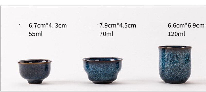Blue Kiln change tea cup 120ml ceramic drawing cup... – Grandado