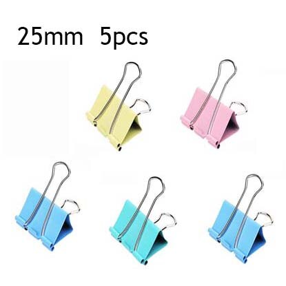 10/5pcs Metal paper clip 25MM 32MM color Binder Pa... – Grandado