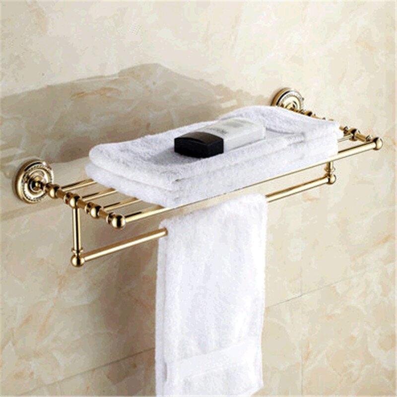 Antique Gold Brass Bath Hardware Set Brass Carved ... – Vicedeal