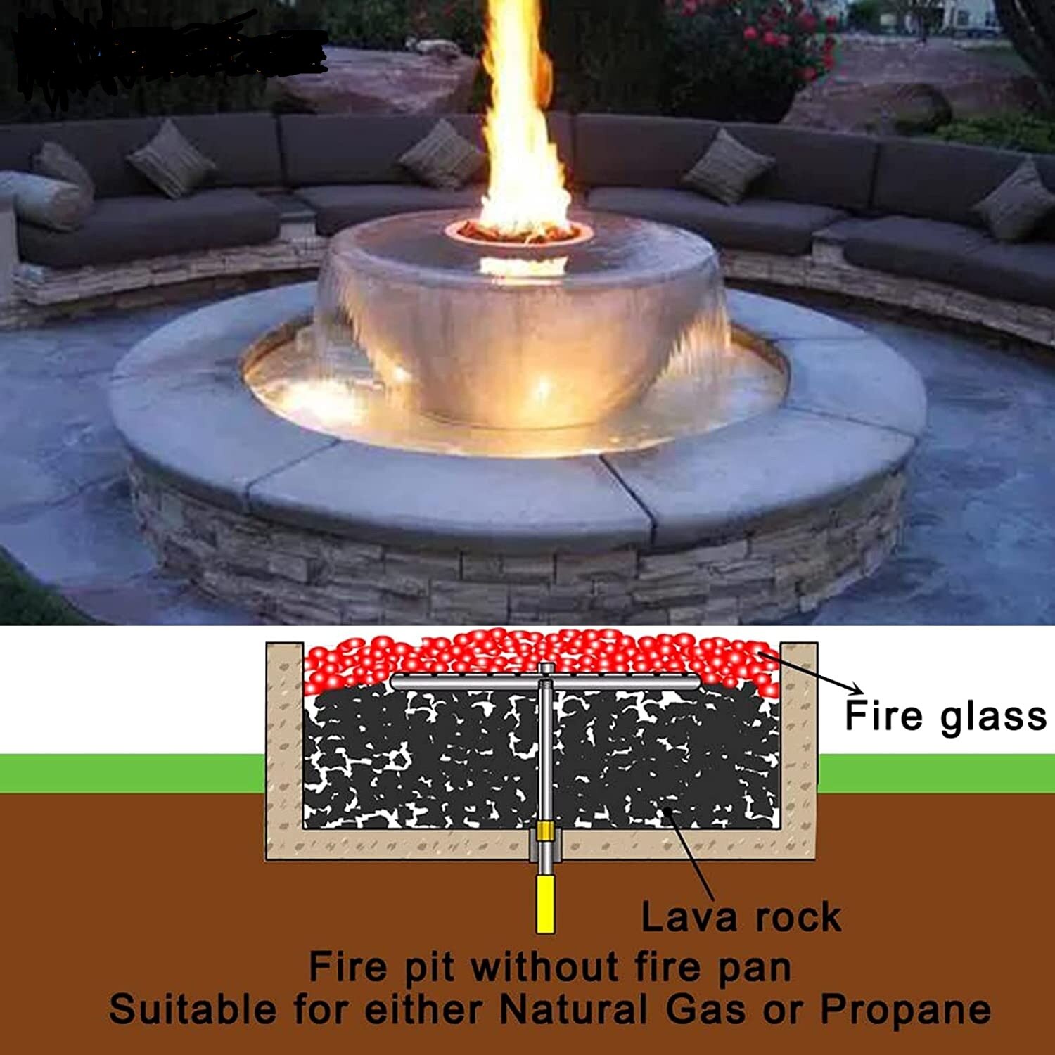 1set 12 Inch 304 Stainless Steel Gas Propane Fire ... – Vicedeal