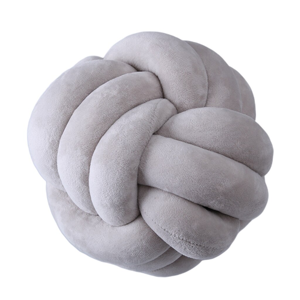 Soft Cozy Handmade Knot Ball Pillow for Bed Bedroo... – Vicedeal