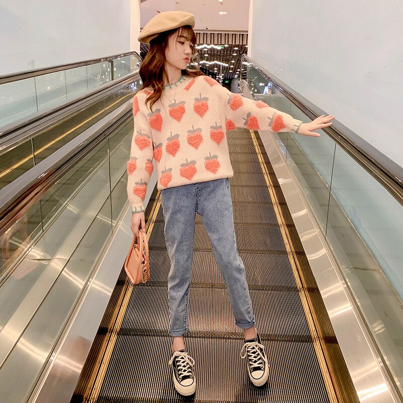 Girls Sweater Winter Autumn Kids Christmas Warm Sw... – Grandado