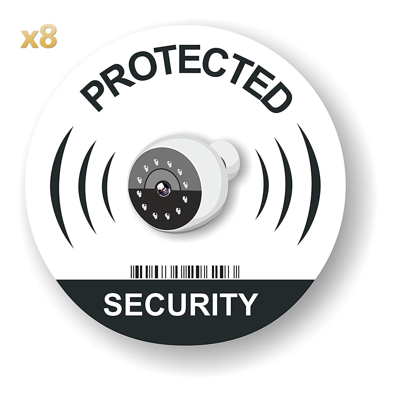 Voor 8x Ip Camera Surveillance Stickers Borden Inb... – Vicedeal