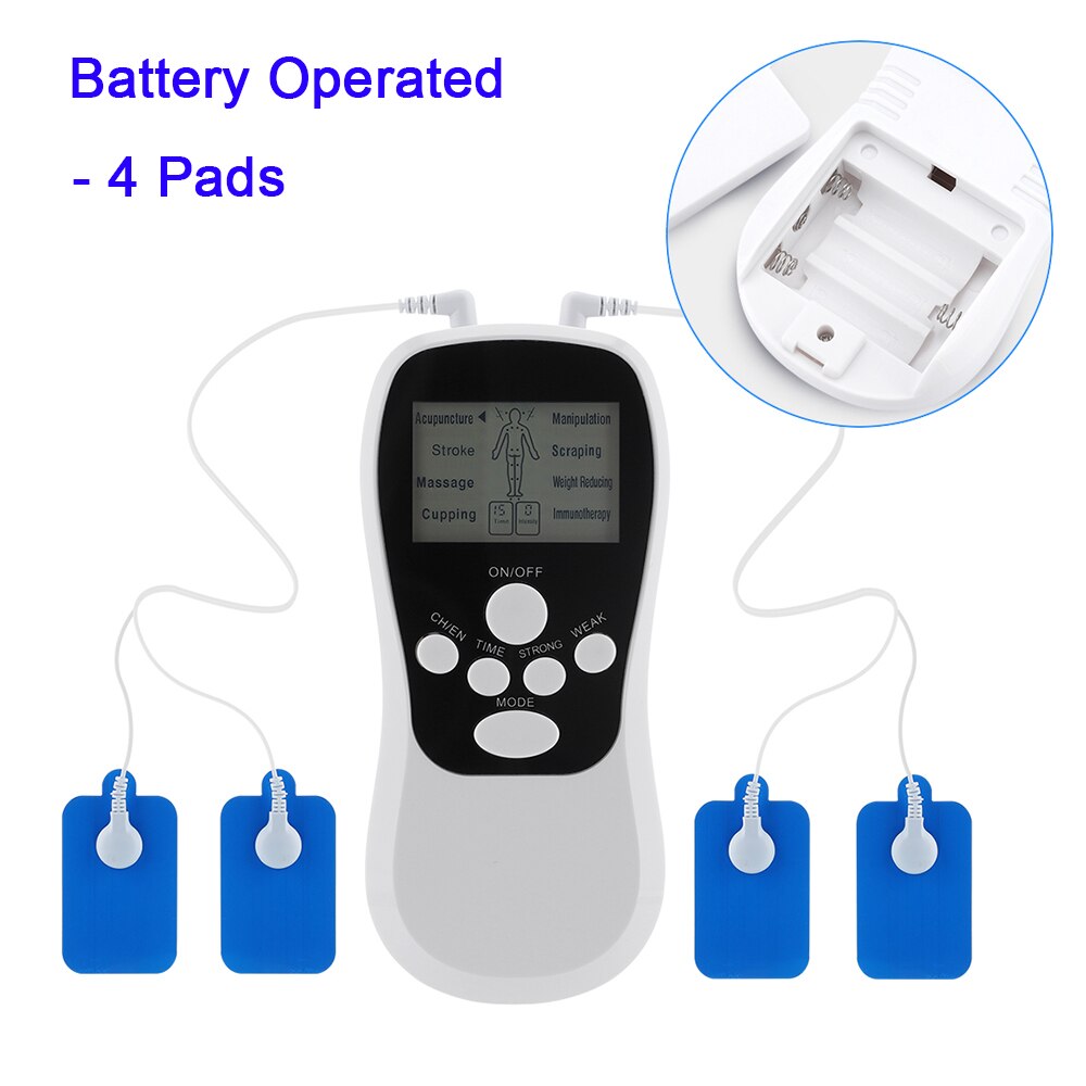 6/8/12/15 Modes Tens Machine Unit 4 Electrode Pads... – Grandado