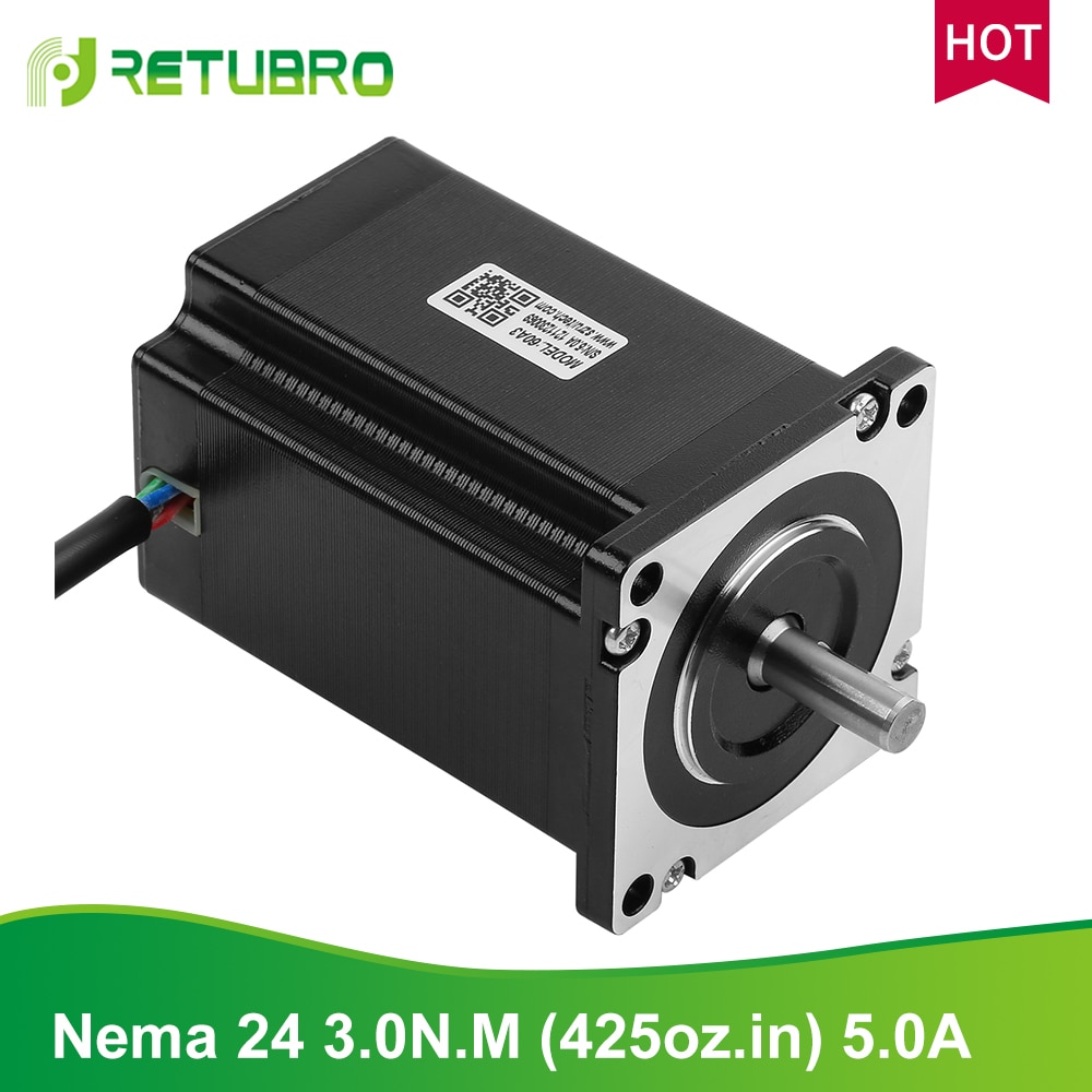 RETUBRO Nema 24 Stepper Motor 2 Phase 3NM 5A Best ... – Grandado
