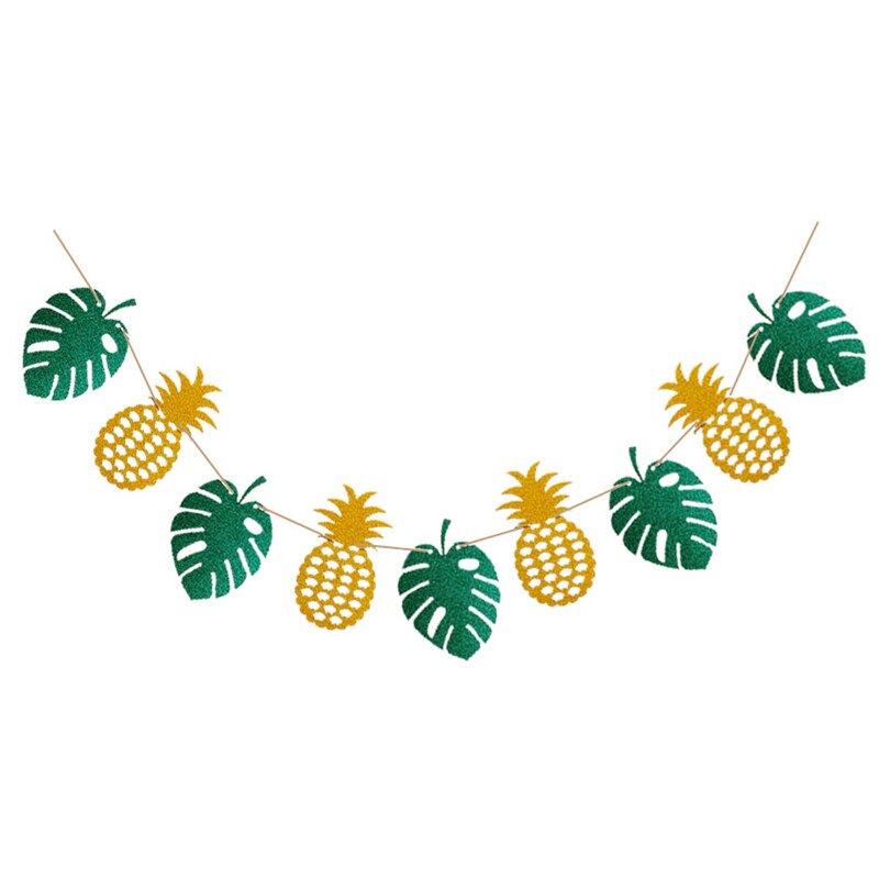 10Pcs Tropical Palm Leaf Pineapple Banner Birthday... – Vicedeal