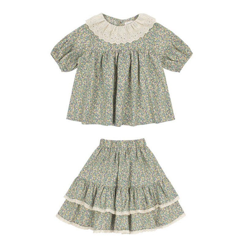 2 to 10 years kids girls summer floral print top w... – Grandado