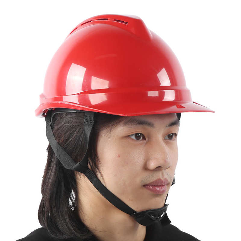 Red Industrial Safety Helmet Breathable Protective... – Vicedeal