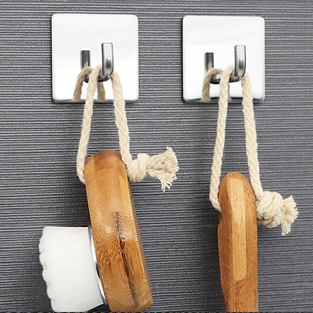 1 Pc Wall Hook Rectangle Mirror Polish Stainless S... – Grandado