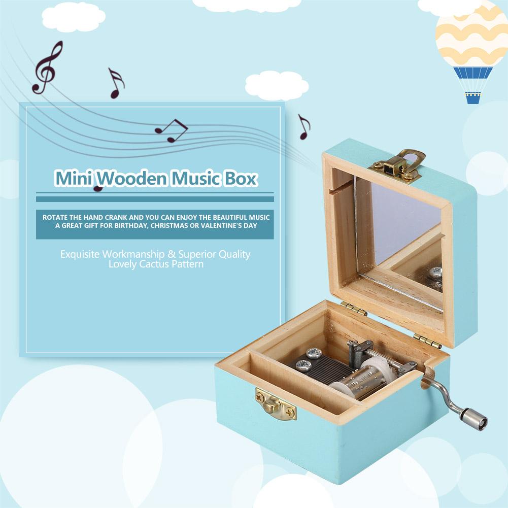 Mini Musik Box Niedlichen Cartoon Holz Geschnitzt ... – Grandado