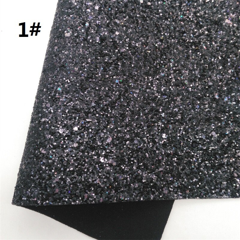 Mixed Colors Chunky Glitter Leather Faux Fabric Vi... – Vicedeal