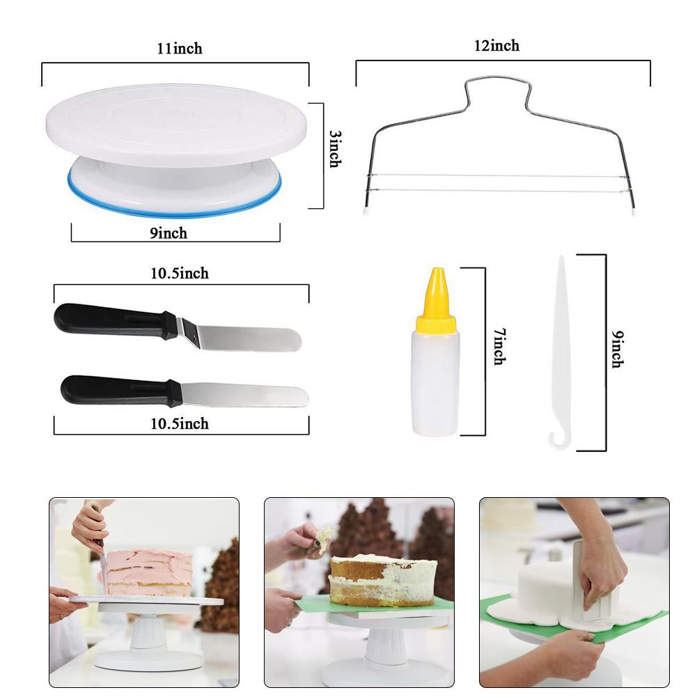 129 Piece Cake Making Cream Decoration Kit Cake Tu... – Grandado