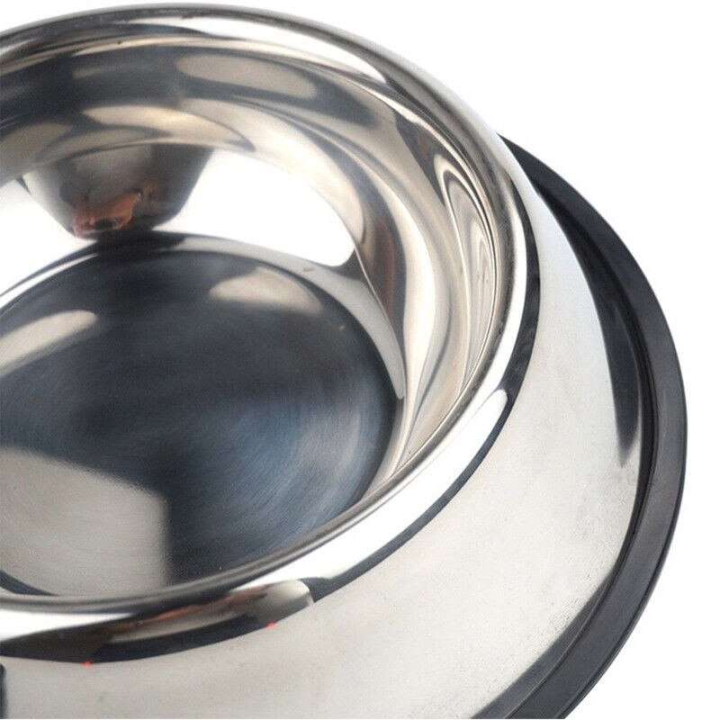 Stainless Steel Bowl Plates sPuppy Dog Feeder Feed... – Vicedeal