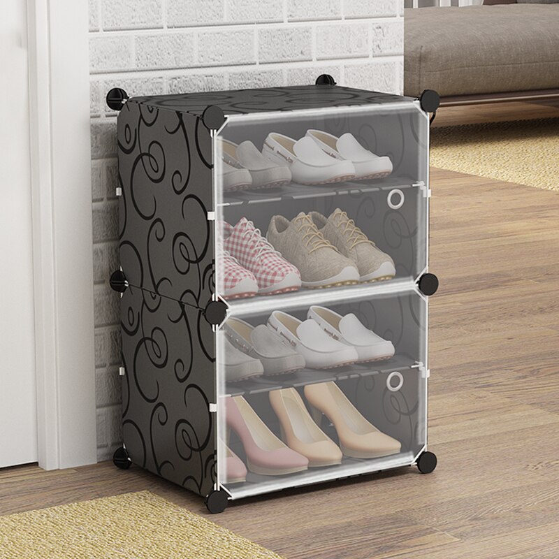 Assembled mini small shoe rack storage artifact mu... – Grandado