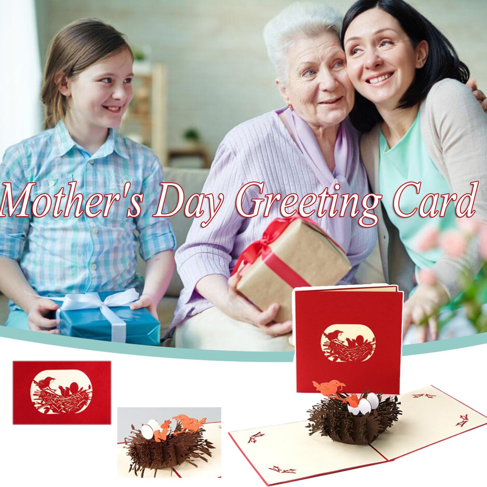 Mother's Day Thank Mom Greeting Cards Romantic 3D ... – Grandado