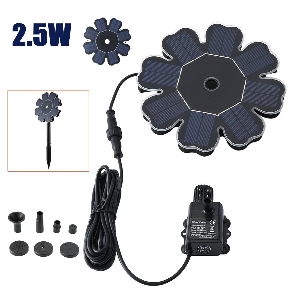 Solar Fontein Watering Kit Power Solar Pomp Zwemba... – Grandado