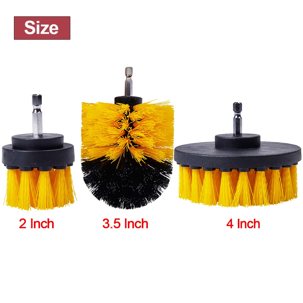 3 Stks/set Power Scrubber Borstel Auto Wiel Band B... – Grandado