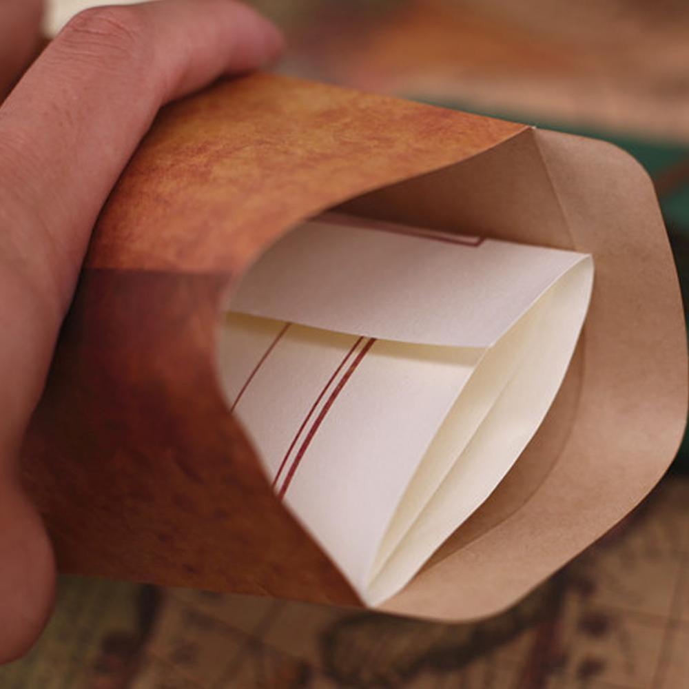 VIVIDCRAFT 1pcs Vintage Envelope Kraft Paper Envel... – Grandado