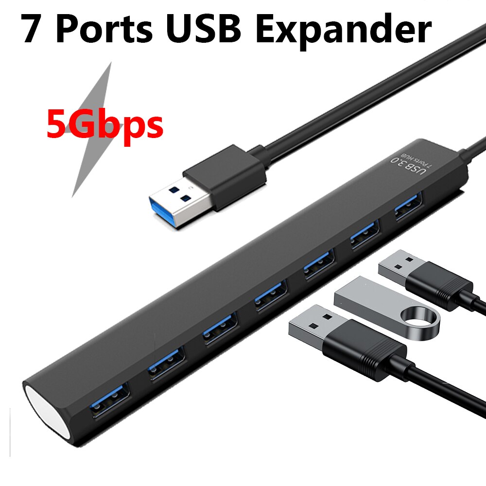 7 Poorten Usb 2.0/Usb 3.0 Hub Docking Adapter 5Gbp... – Grandado