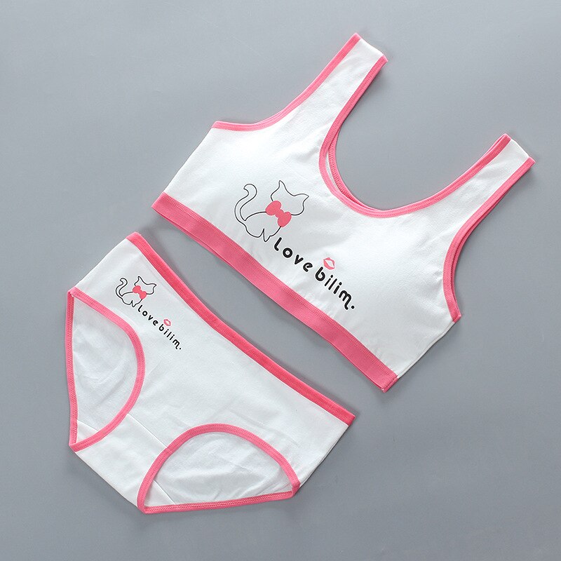 Girls bra set cotton development stage vest vest c... – Grandado