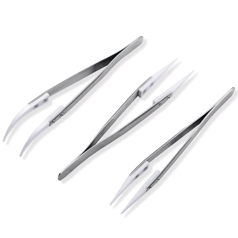 Non Conductive Ceramic Tweezers IC SMD SMT Tweezer... – Grandado