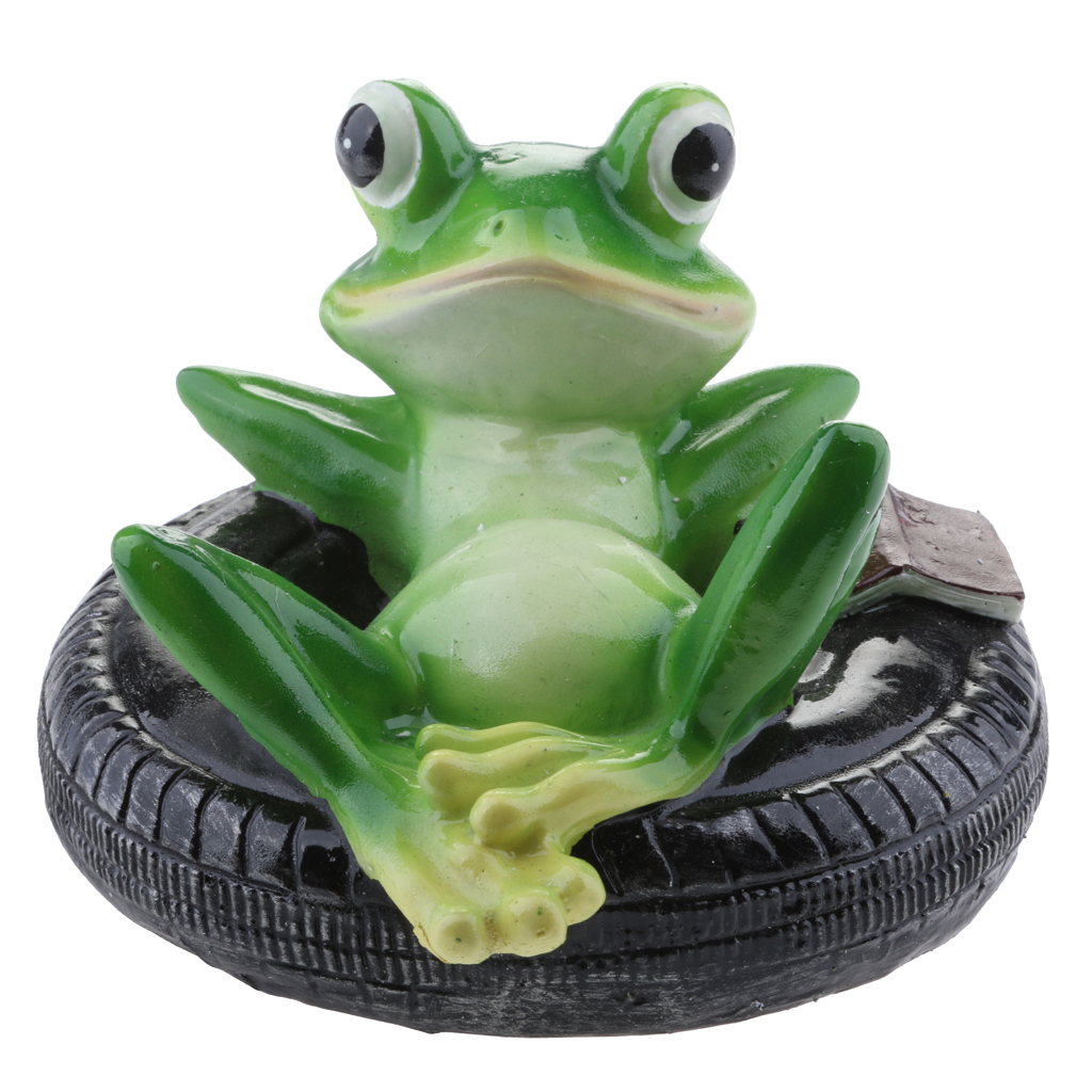 Floating Frog Garden Statue Figurines Resin Patio ... – Grandado