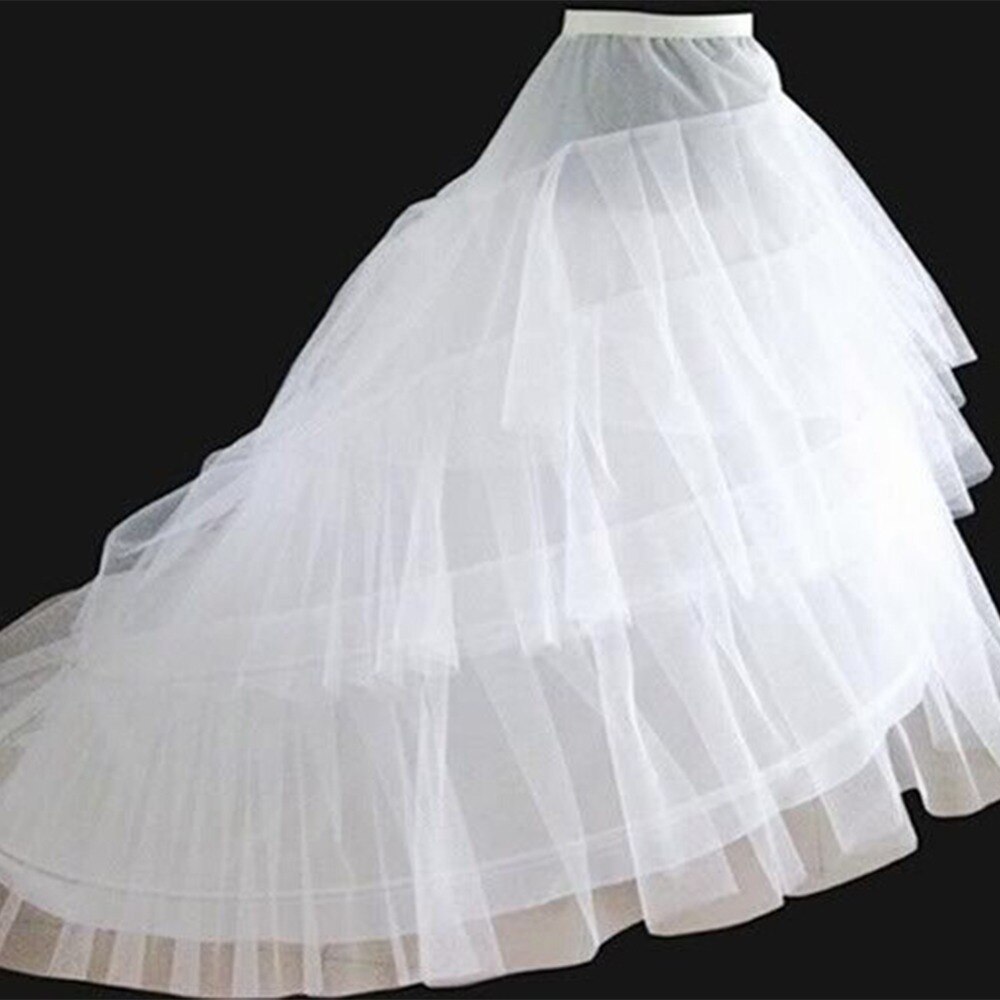 Elegante EEN Lijn Wedding Petticoat Tule Onderrok ... – Vicedeal