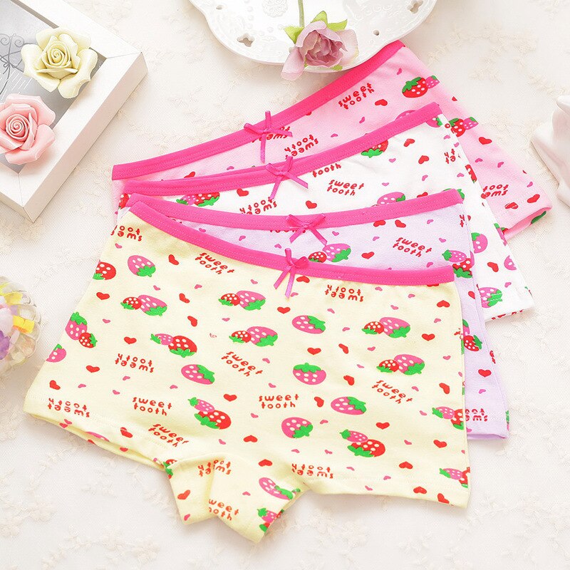 Girls Breathable Soft Fresh Cute Children Underwea... – Grandado