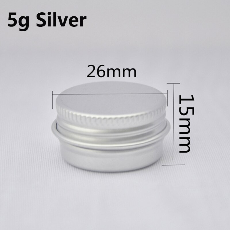 10Pcs 5g 10g 15g 20g 30g 50g Empty Silver Aluminum... – Vicedeal
