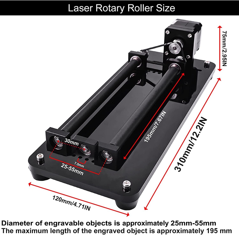 Rotary Roller,Y-Axis Engraver Cylindrical Objects ... – Grandado