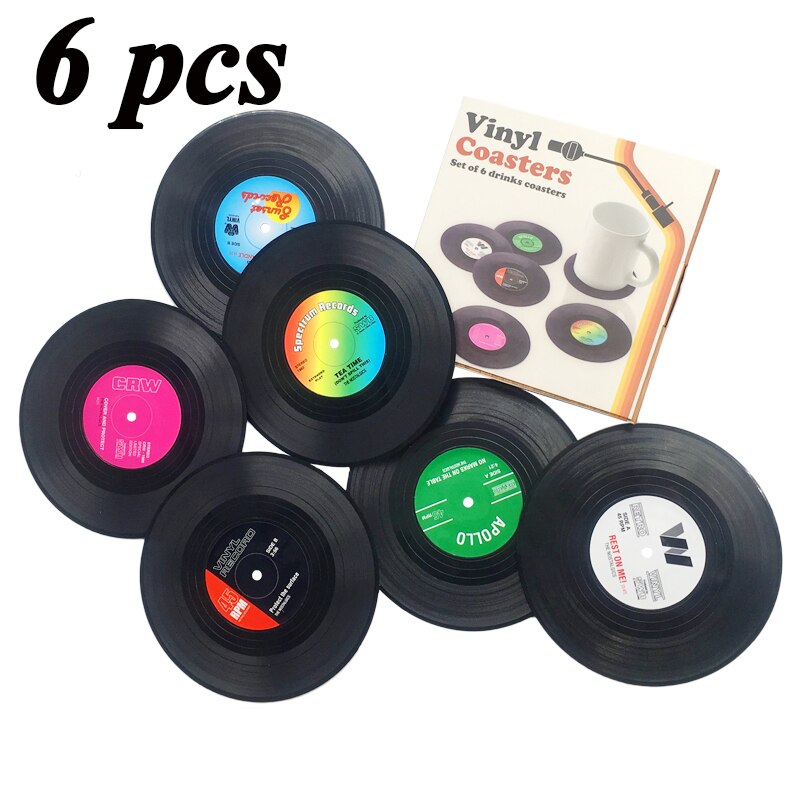 2/4/6 Pcs Milieu Plastic Vinyl Record Tafel Placem... – Grandado