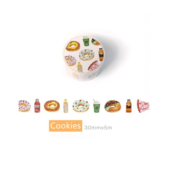 Nice cooking Paper Washi Tape 30mm 50mm Sweet Cake... – Grandado
