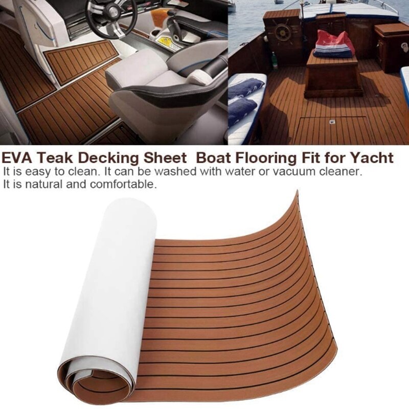 Schuim Teak Decking Eva Foam Marine Vloeren Faux B... – Vicedeal
