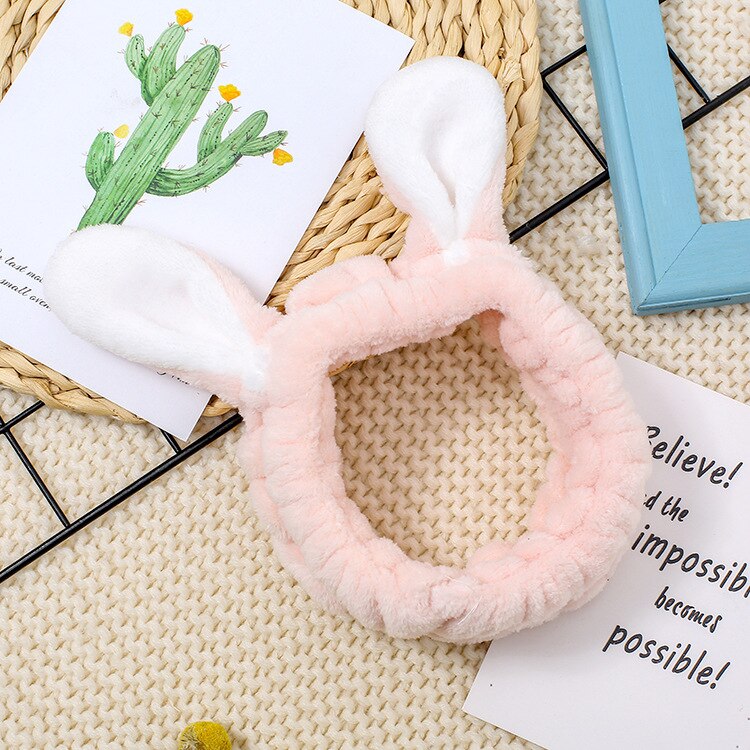 Cat Ears Headbands for Women Girls Makeup Face Was... – Grandado