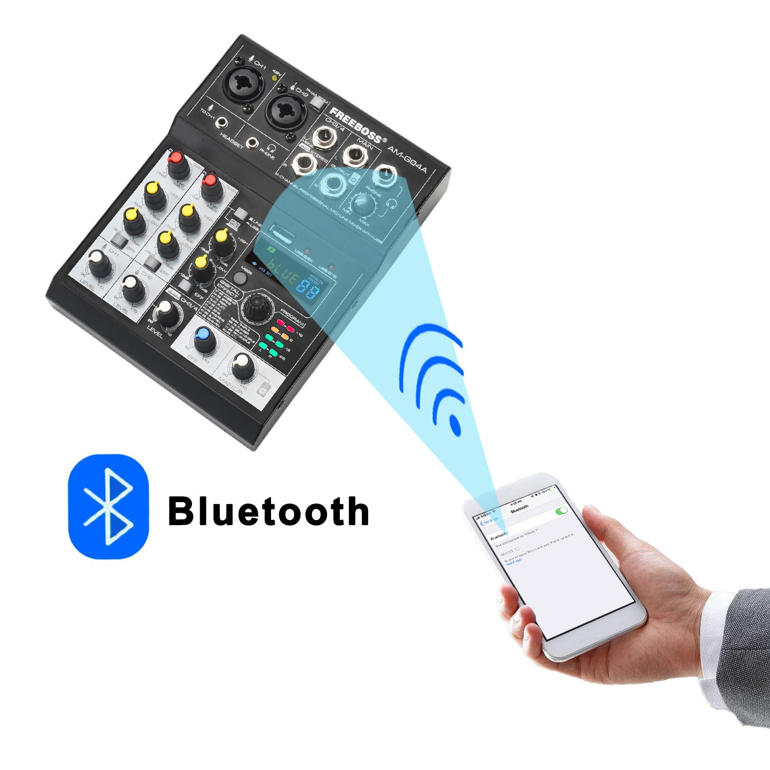 FREEBOSS AM-G04A 4 Channels 88 DSP Effects Mixing ... – Grandado