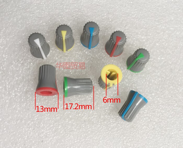 10pcs mixer potentiometer rotating knob cap / gray... – Grandado