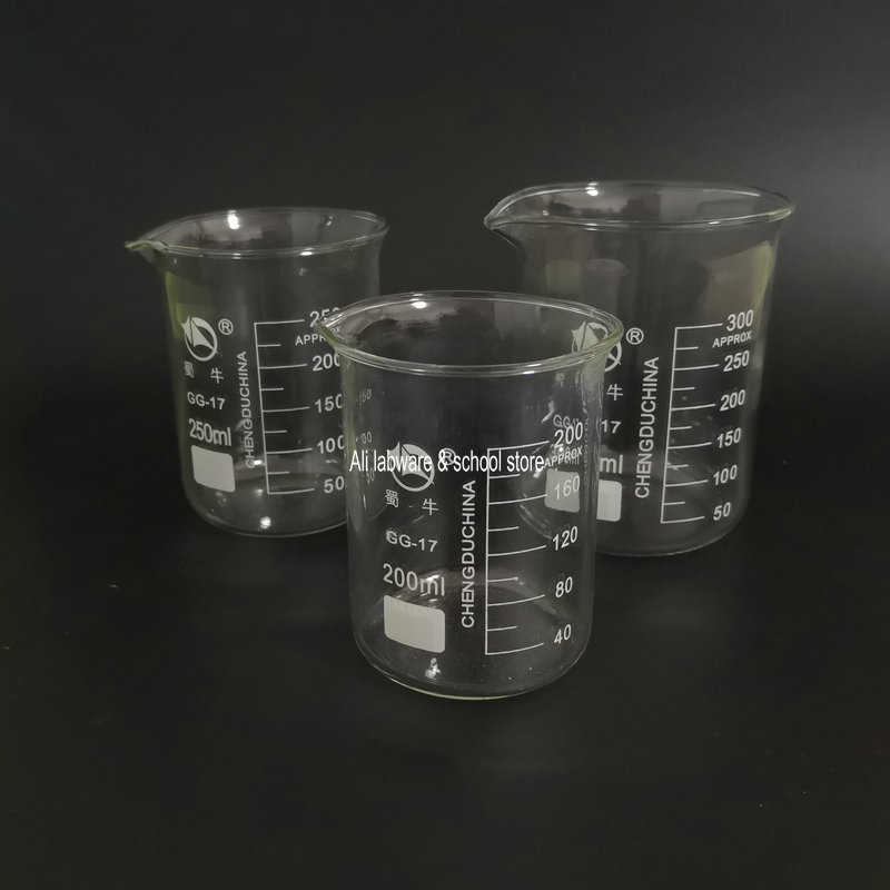 3pcs/set 200ml/250ml/300ml Glass Beaker Low Form, ... – Vicedeal