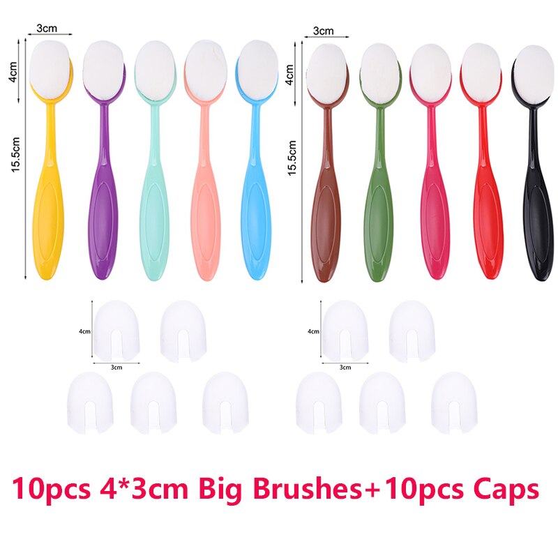 2 Sizes Rainbow Color Smooth Blending Brushes Soft... – Grandado