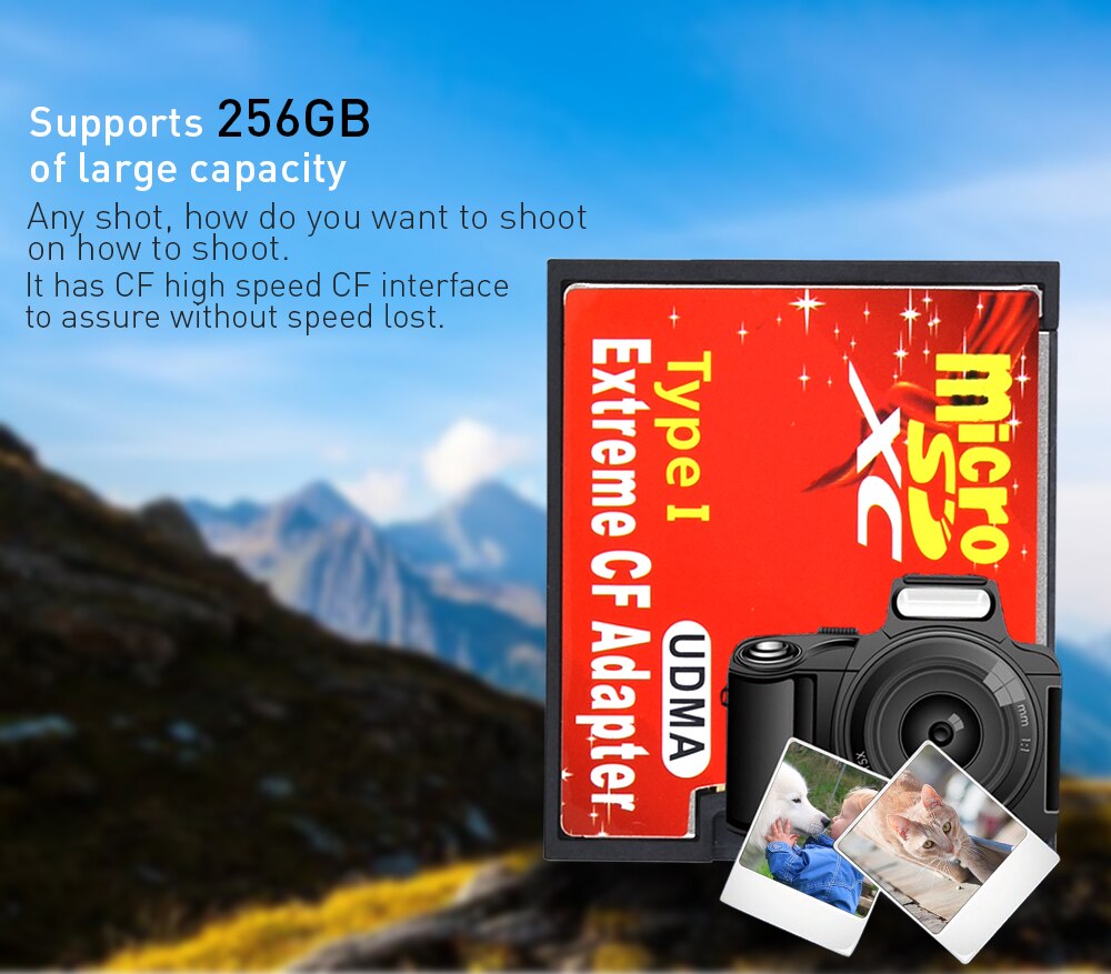 Original TISHRIC Micro SD TF zu CF Adapter MicroSD... – Vicedeal