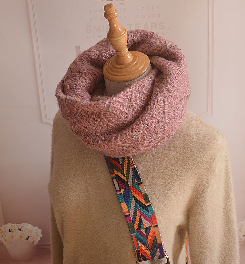 Winter Knitted Snood Scarf Women Warm Infinity Chu... – Grandado