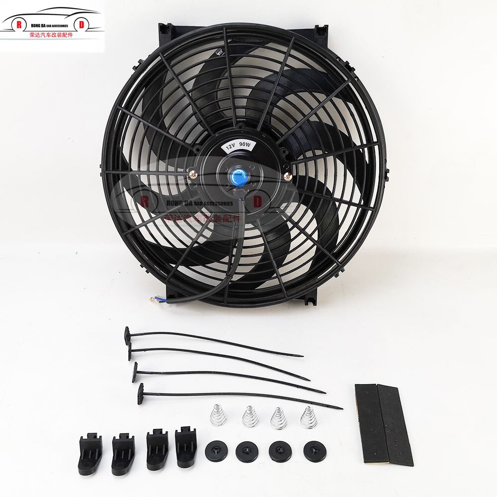 Universal 14 Inch 12V 90W 2100RPM Straight Black B... – Grandado