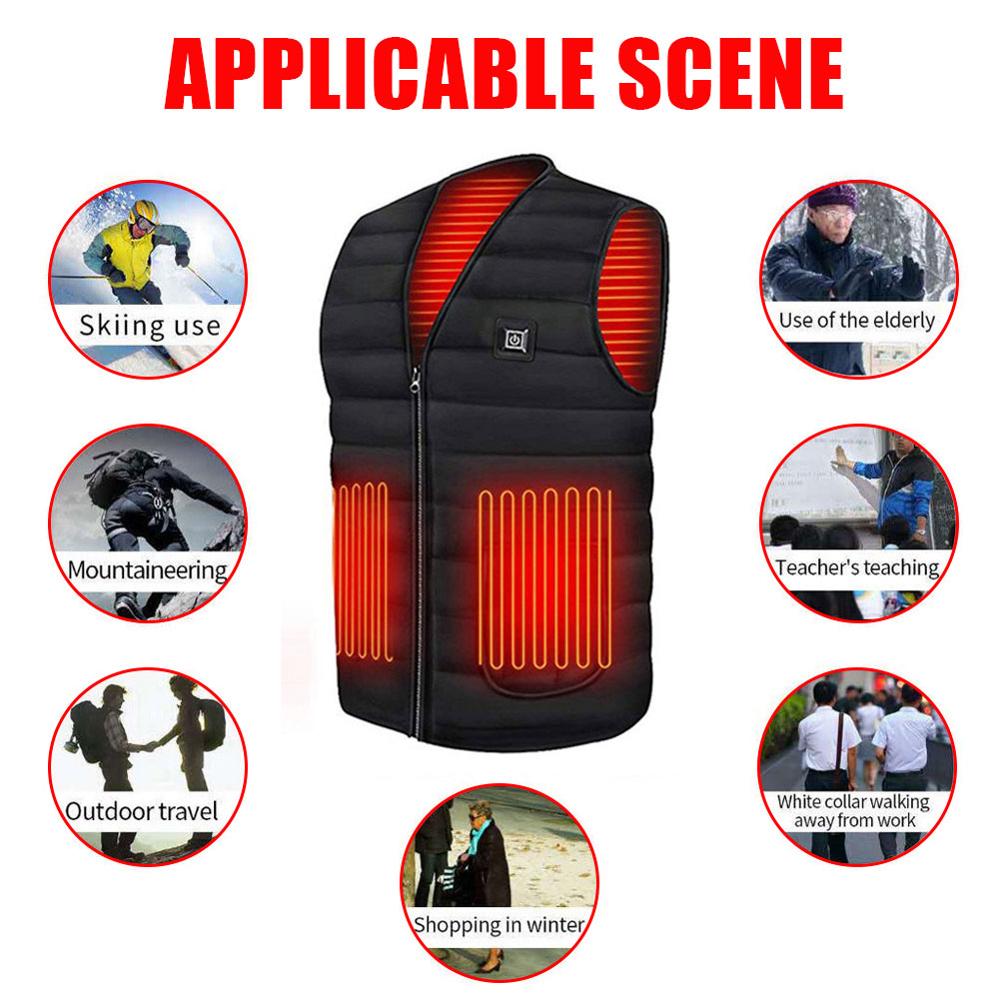 Smart Heating Vest 5 Pieces Heating Film Electric ... – Vicedeal