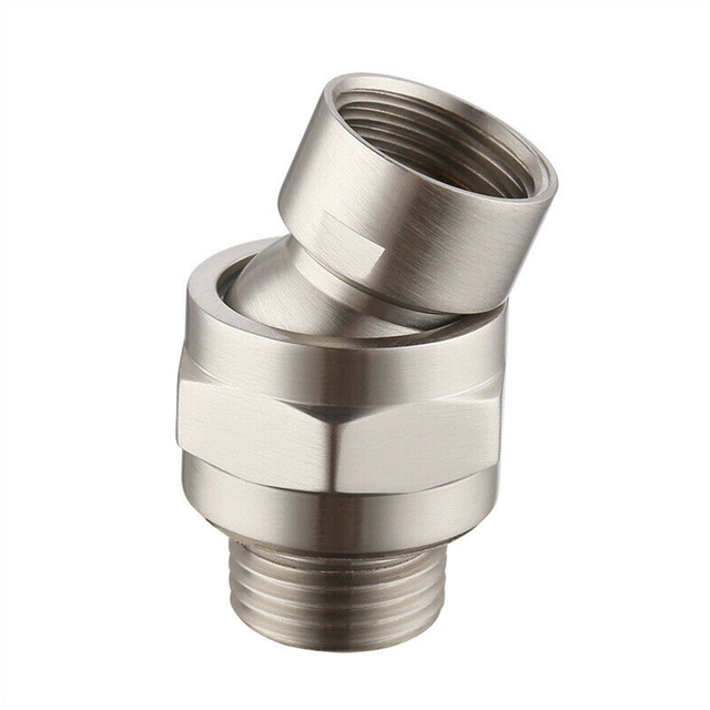 Shower Head Brass Connector Swing Joint Brushed/Si... – Vicedeal