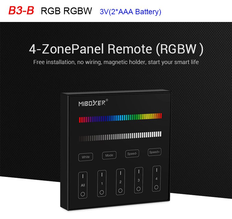 Miboxer 4-Zone/ 8-Zone Smart Panel Remote/Brightne... – Grandado