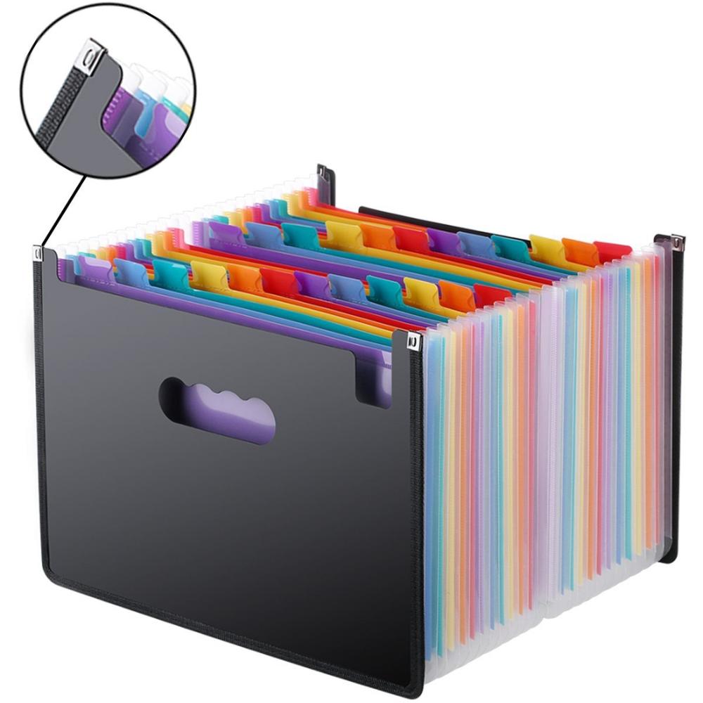Expanding Colored File Folder A4 Organizer Portabl... – Grandado