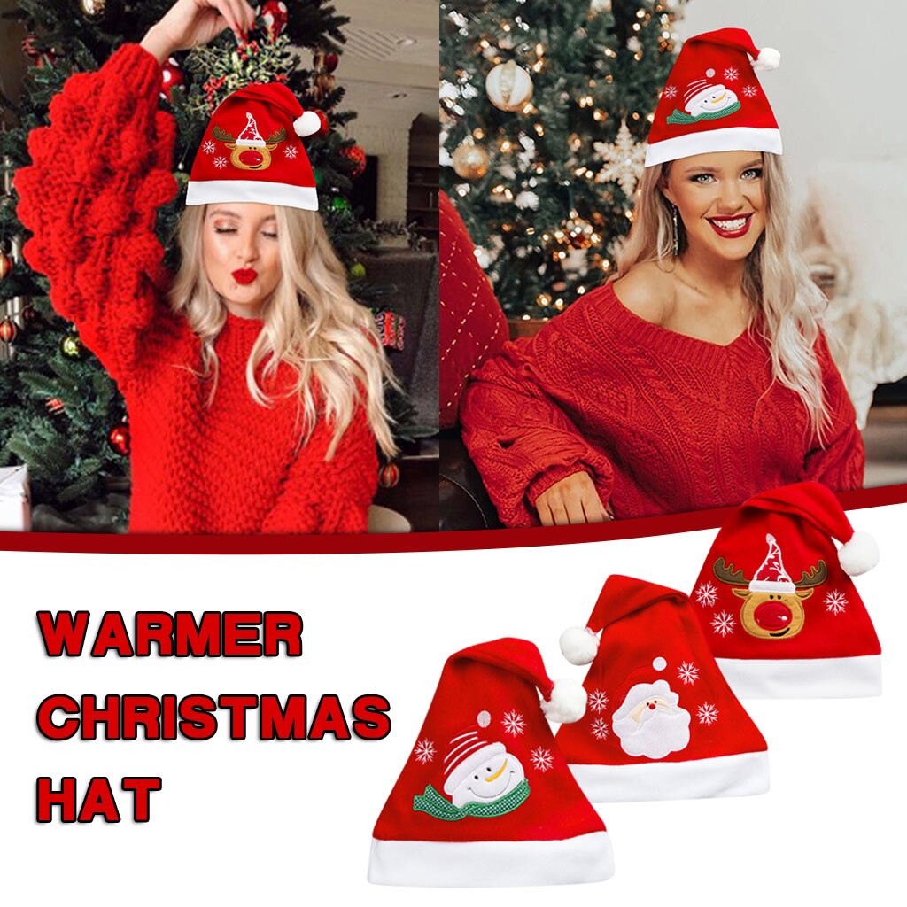 3Pc Kerst Hoed, Santa Hoed, Xmas Hoed Voor Volwass... – Grandado